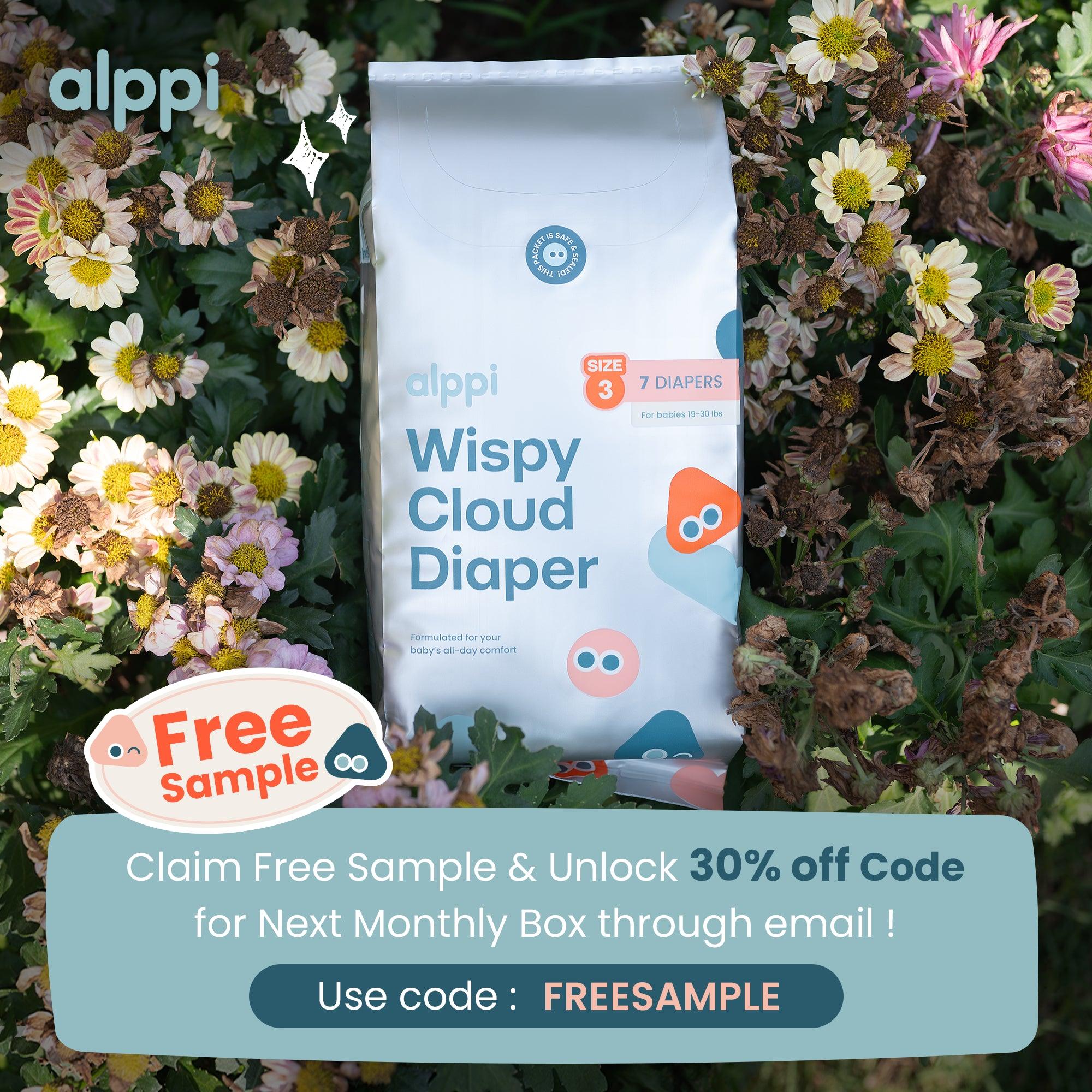Alppi Wispy Cloud Diaper Sample Pack - Alppi Baby